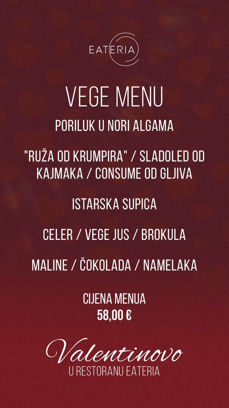 Popis restorana koji spremaju meni za Valentinovo 2023